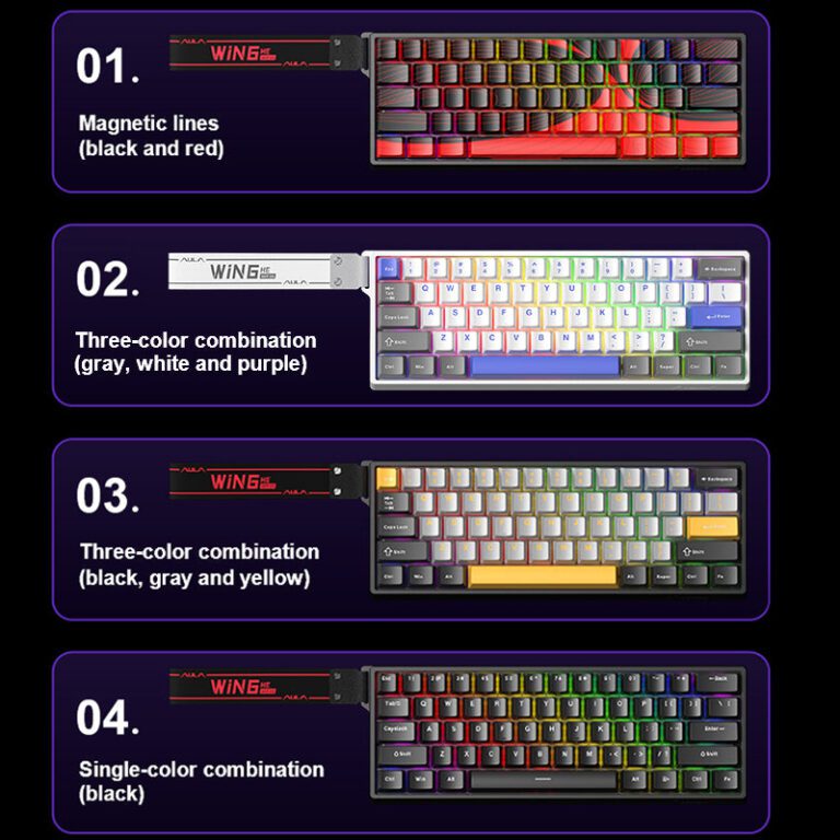 AULA WIN68 HE Wired Gaming Keyboard Hall Effect Switches