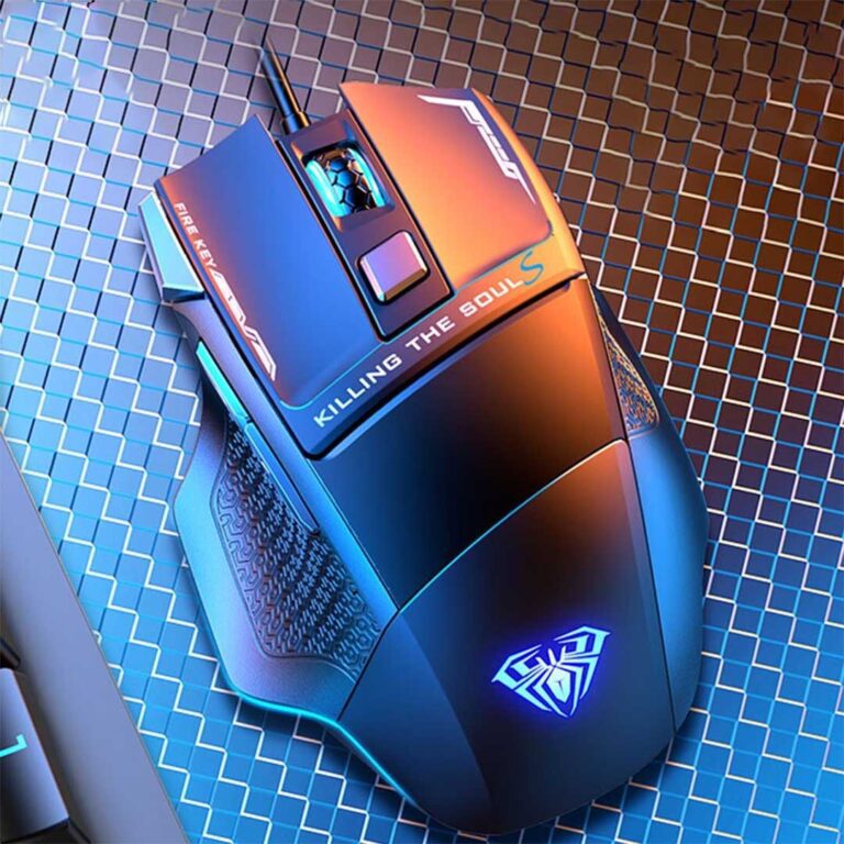 AULA S12 Gaming Mouse – 7 Macro Keys & Breathing Light