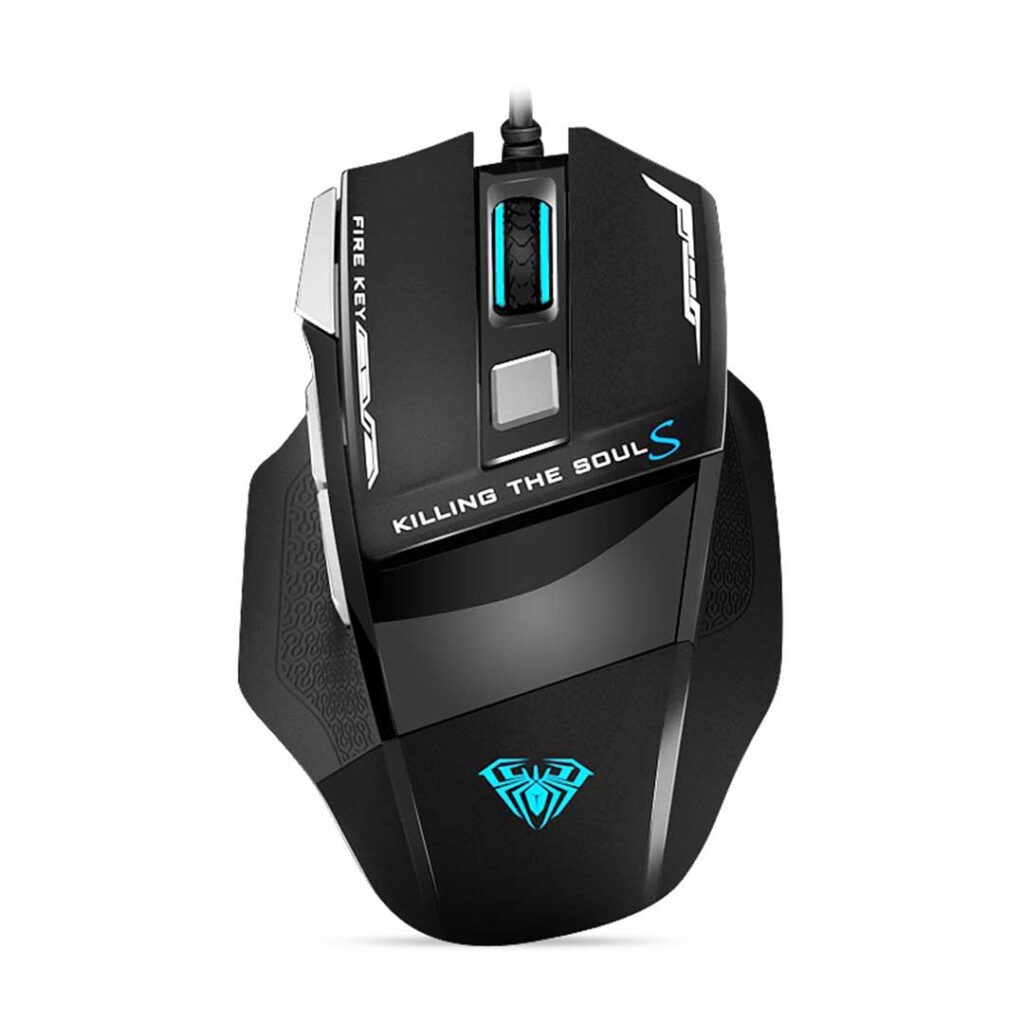 AULA S12 Gaming Mouse – 7 Macro Keys & Breathing Light