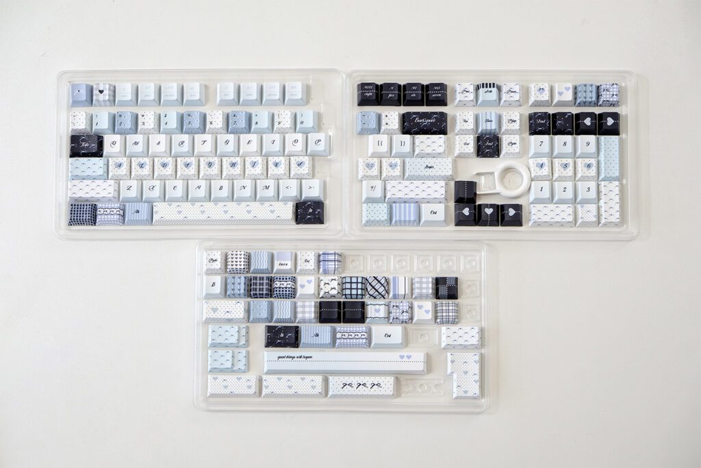 Polka Dot Cherry Profile Keycaps – Fits 60%-100% Layouts