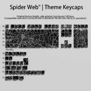 Spider Web Theme Keycaps