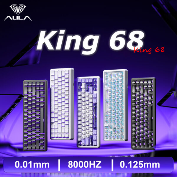 AULA F65 Tri-Mode 65% Mechanical Keyboard Zhou Aula Keyboard