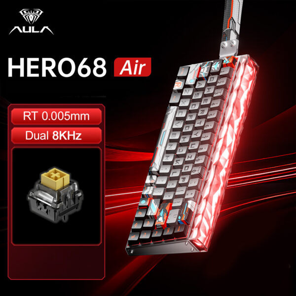 AULA F65 Tri-Mode 65% Mechanical Keyboard Zhou Aula Keyboard