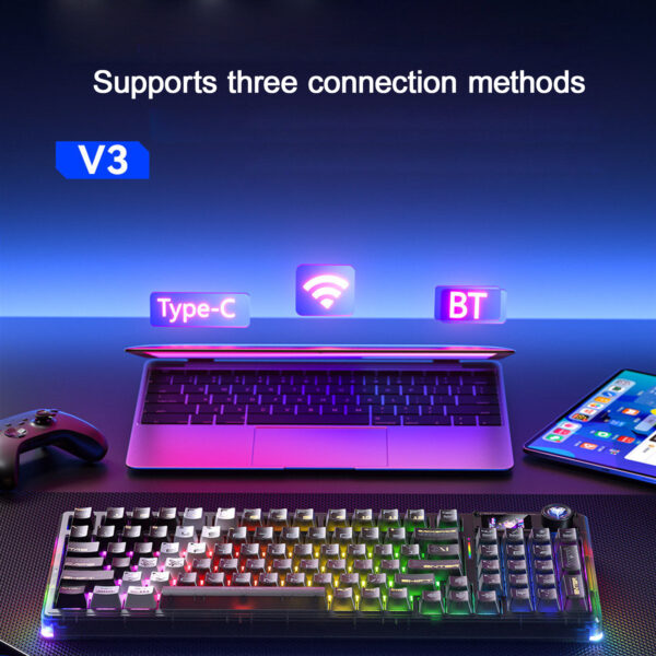 AULA F98 Pro V3 Tri-Mode Gasket RGB Mechanical Keyboard