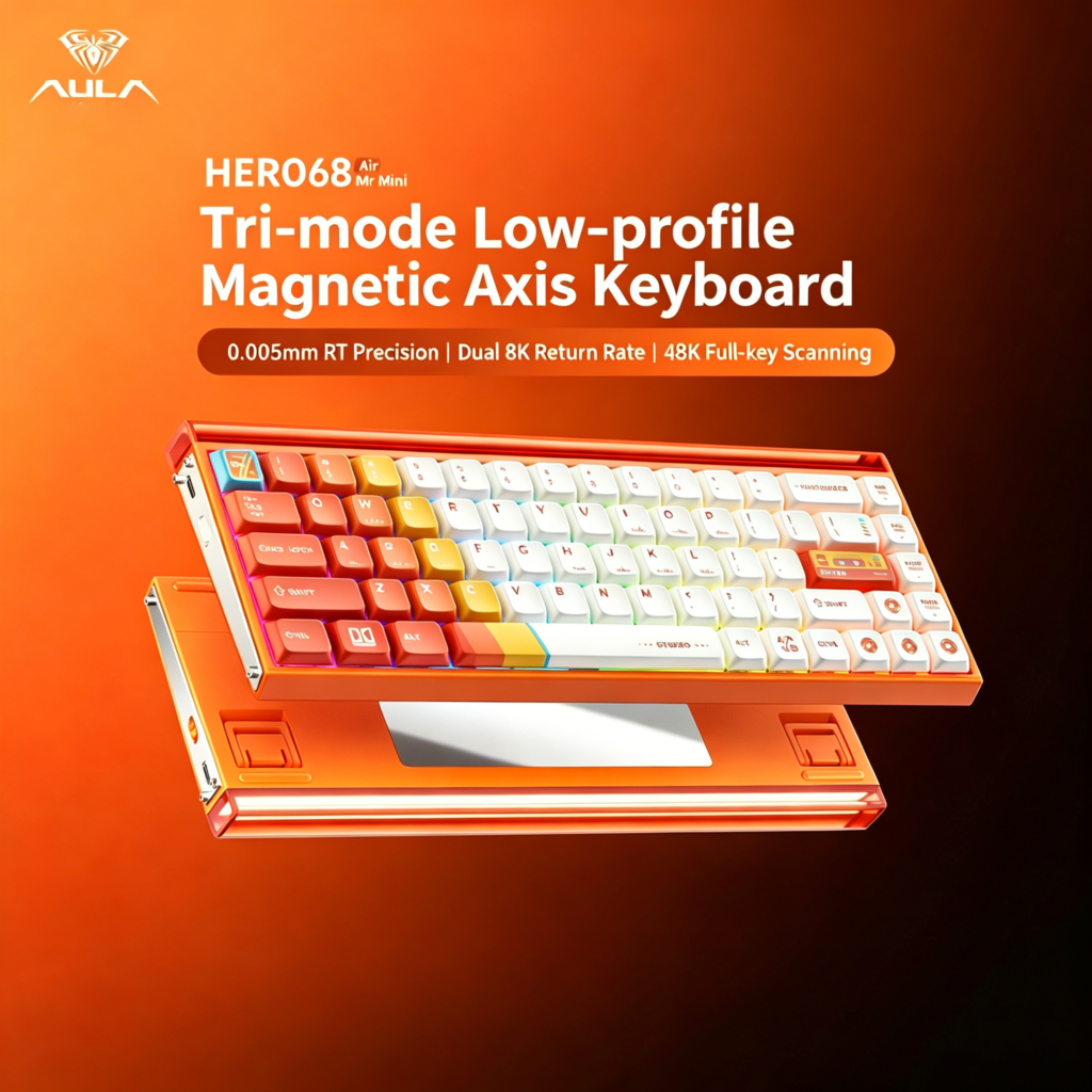 AULA WIN68 HE Wired Gaming Keyboard Hall Effect Switches